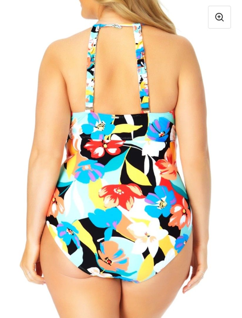 Anne Cole Plus Size Floral One Piece Swimsuit Womens Fashion