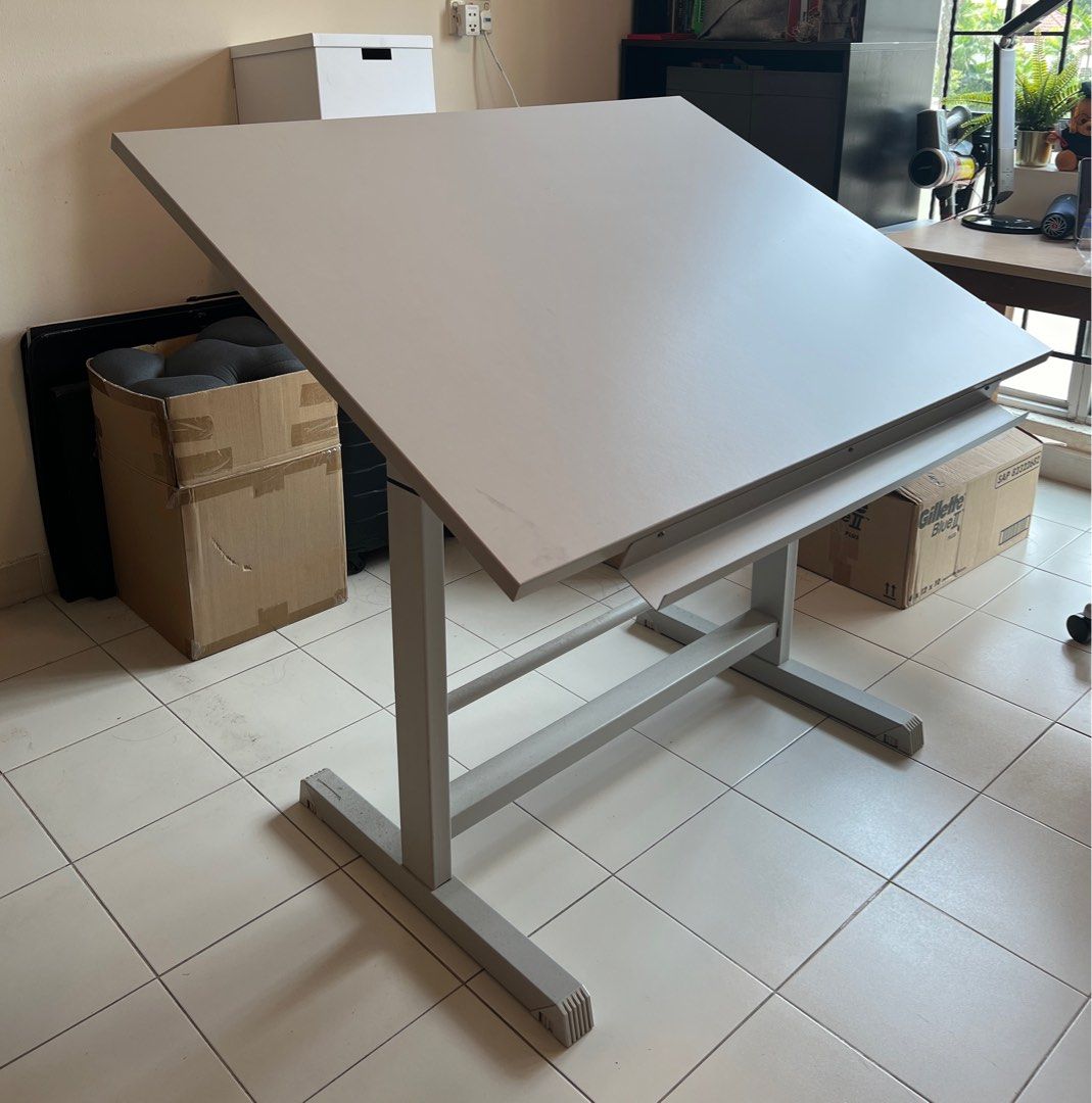Architecture Drafting Table (adjustable) - price negotiable., Furniture ...