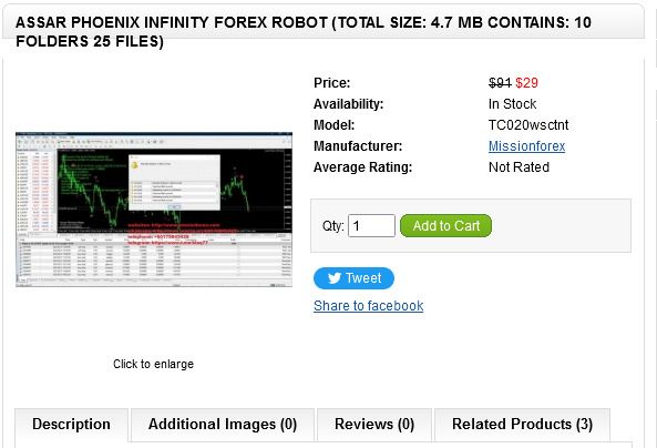 Assar Phoenix Infinity Forex robot (Total size: 4.7 MB Contains: 10 folders 25 files), Computers ...