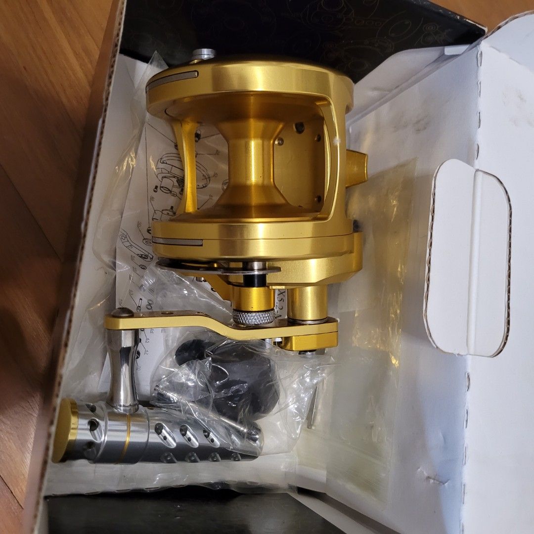 Avet hx raptor 2 speed gold jm power handle, Sports Equipment, Fishing ...