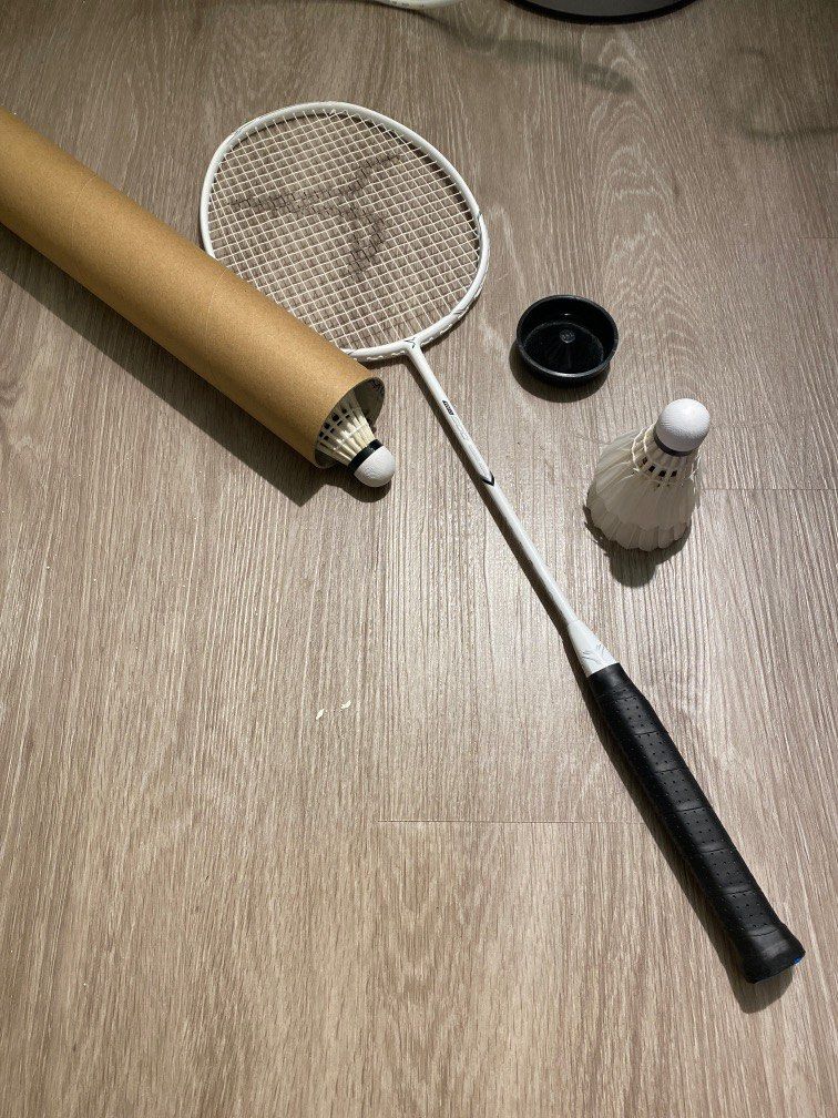 Badminton racket and balls, Sports Equipment, Sports & Games, Racket ...