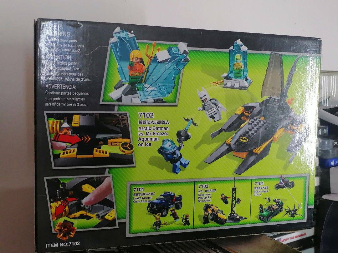 Batman Arctic Suit vs Mr Freeze with Aquaman minifigs, Hobbies & Toys ...