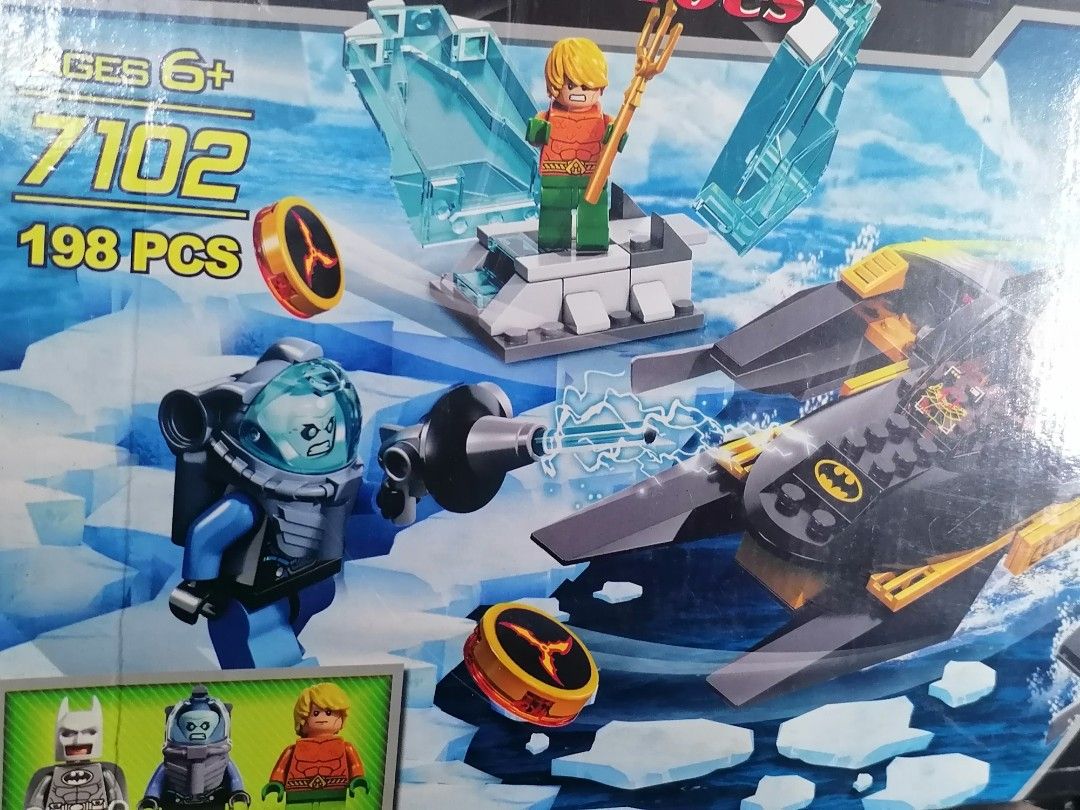 Batman Arctic Suit vs Mr Freeze with Aquaman minifigs, Hobbies & Toys ...
