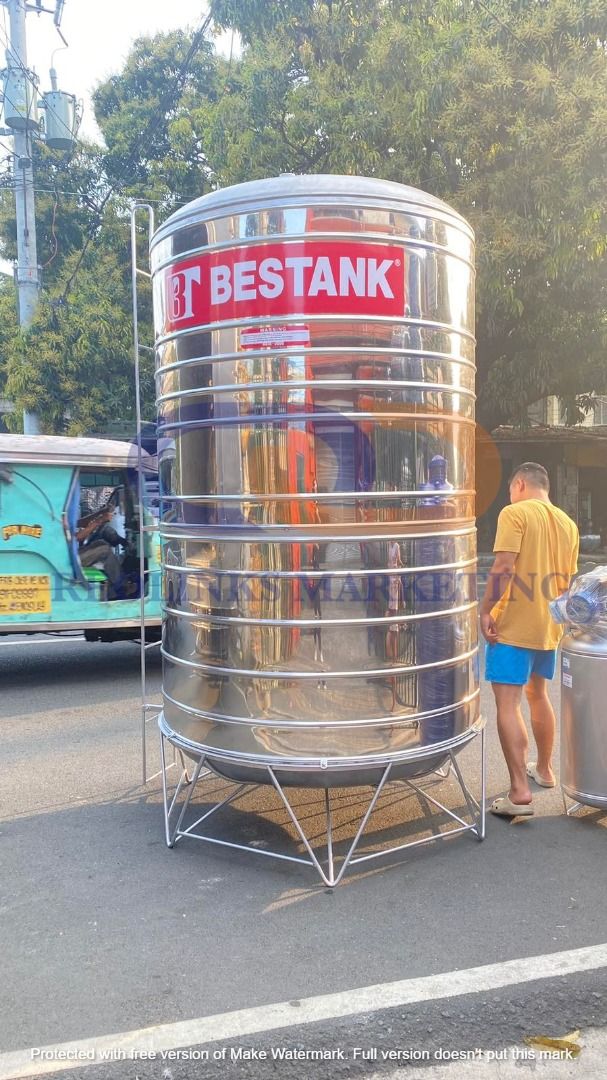 Bestank Stainless Steel Water Tank Vertical Type 3800 Liters ...