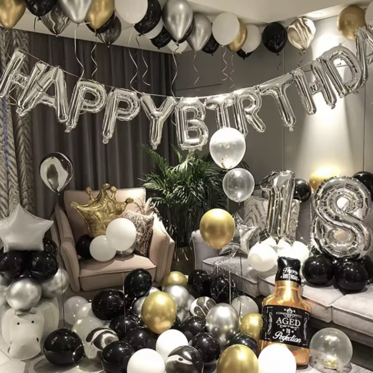 Birthday MEGA SET Decorations Party Happy Birthday Balloons, Hobbies ...