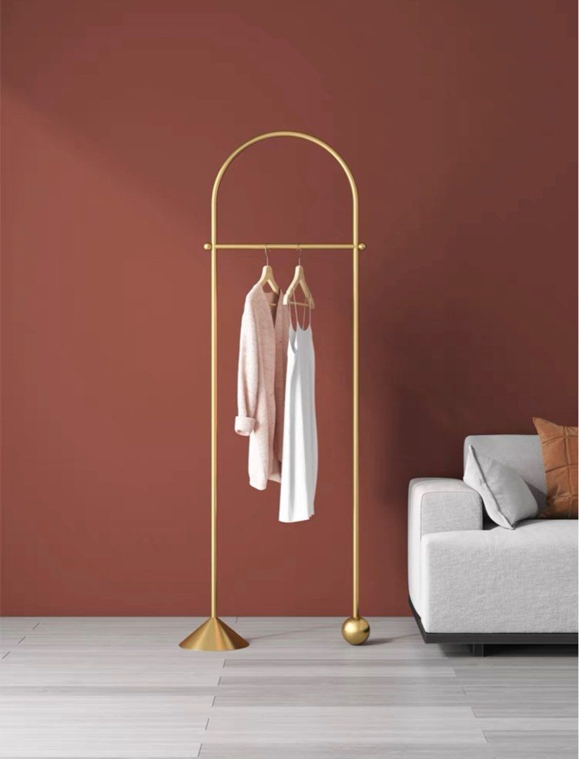 Designer clothes rack in black/gold (coat rack etc), Furniture & Home ...