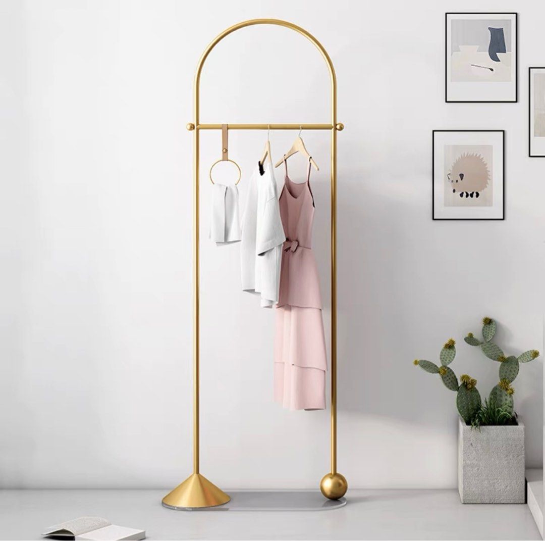 Designer clothes rack in black/gold (coat rack etc), Furniture & Home ...