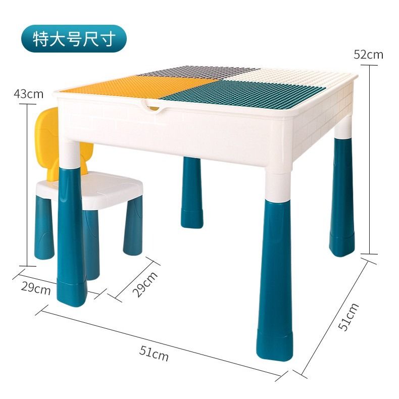 Building Blocks Kids Play Desk Activity Table Duplo, Babies & Kids ...