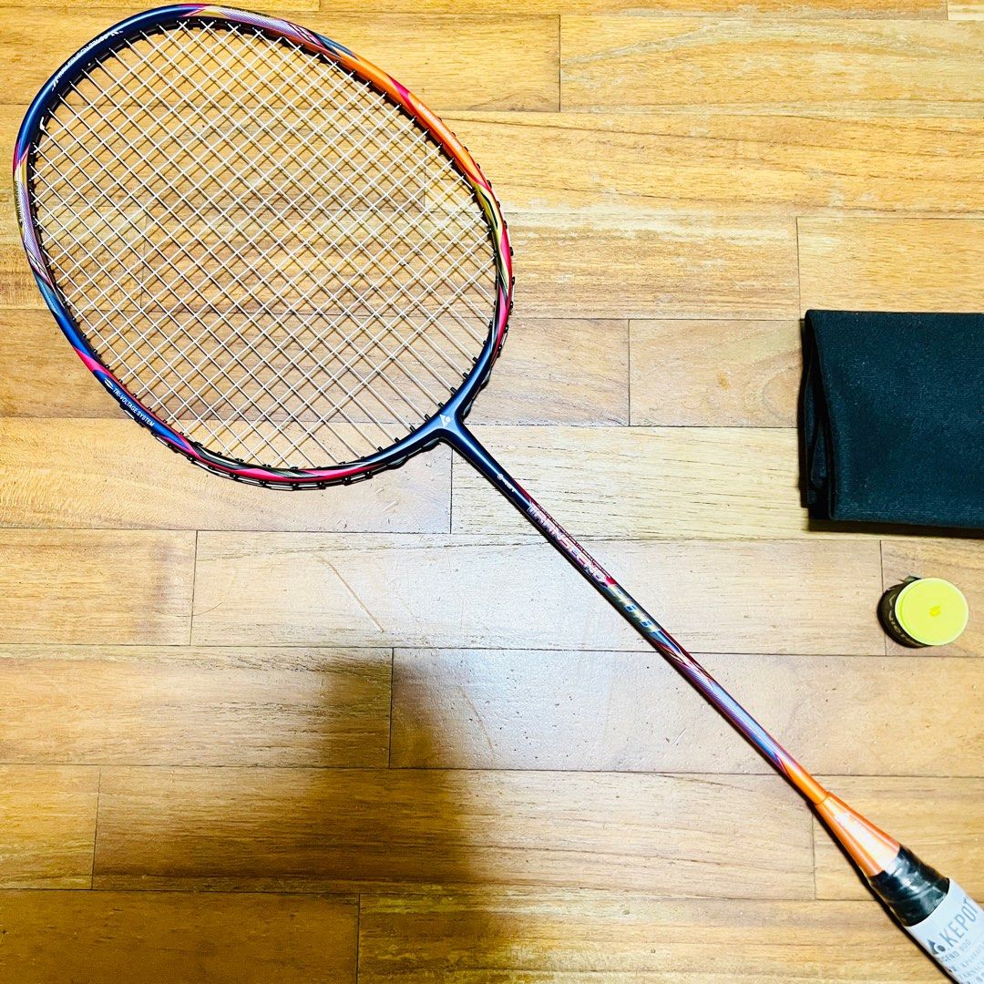 [Bundle] Brand New Kepot Transcend 900 5U Badminton Racket strung with ...