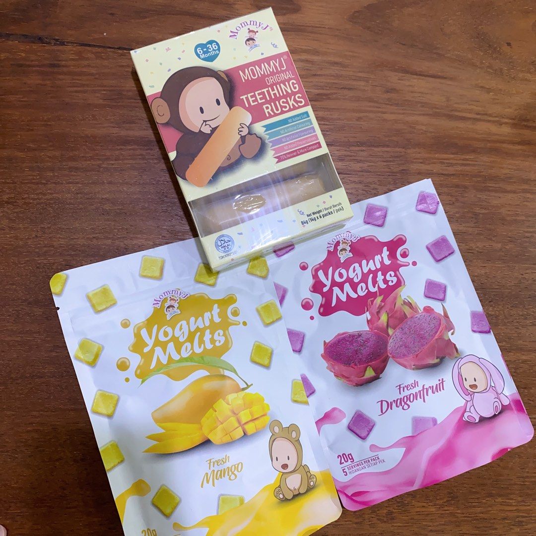 [Bundle] Mommy J Snack (Mommy J Teething Rusks, Yogurt Melt Mango ...