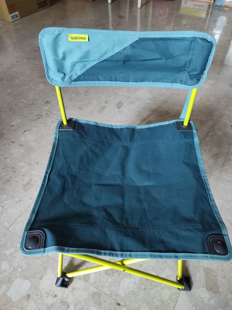 Camping chair(Quechua low foldable camping chair), Sports Equipment ...