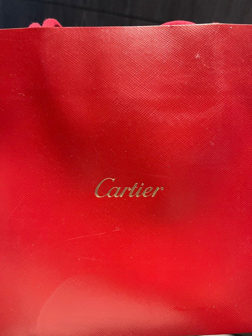 Cartier paper bags in variety size, Luxury, Accessories on Carousell