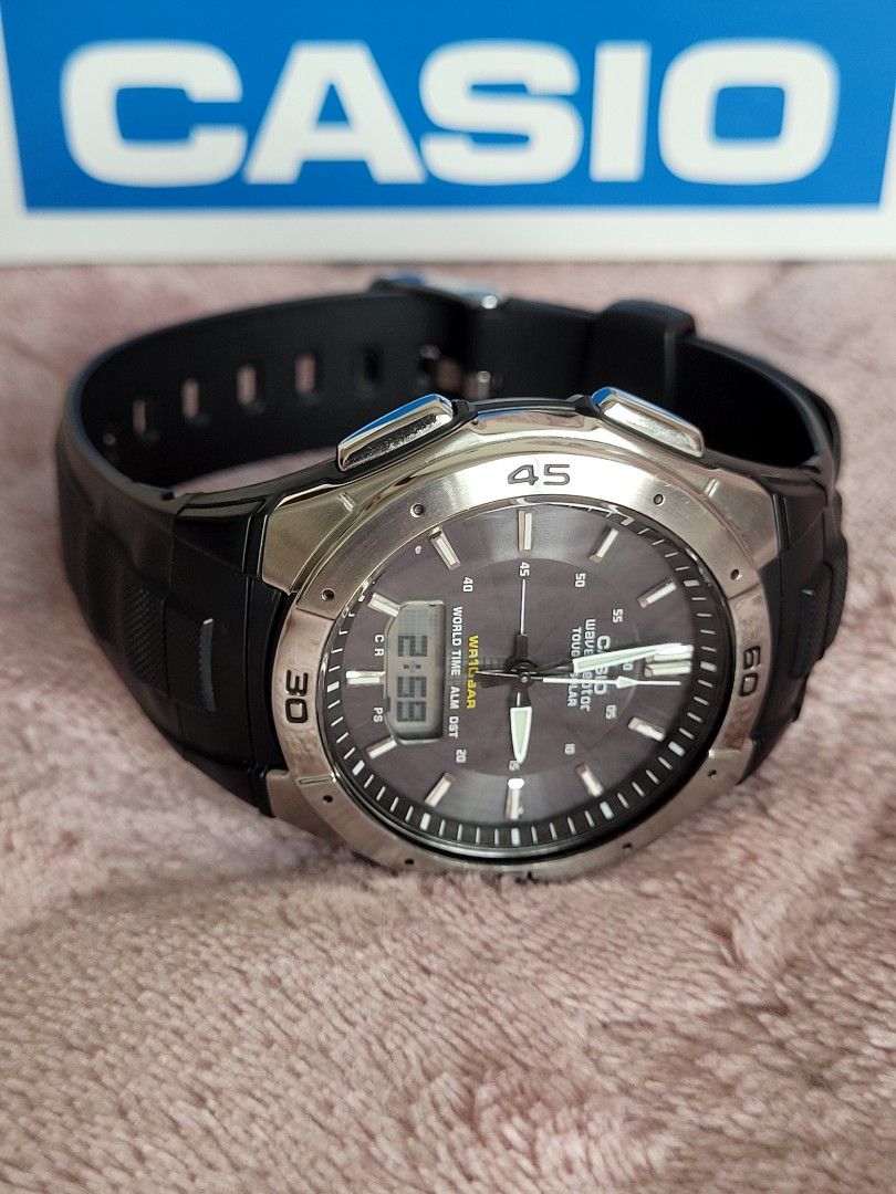 Casio Wave Ceptor Tough Solar World Time WVA-470, Men's Fashion ...