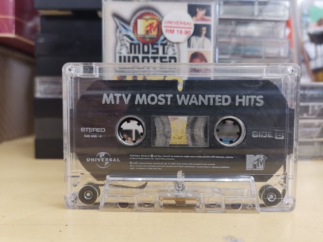(Cassette) MTV MOST WANTED HITS Compilation Album, Hobbies & Toys ...