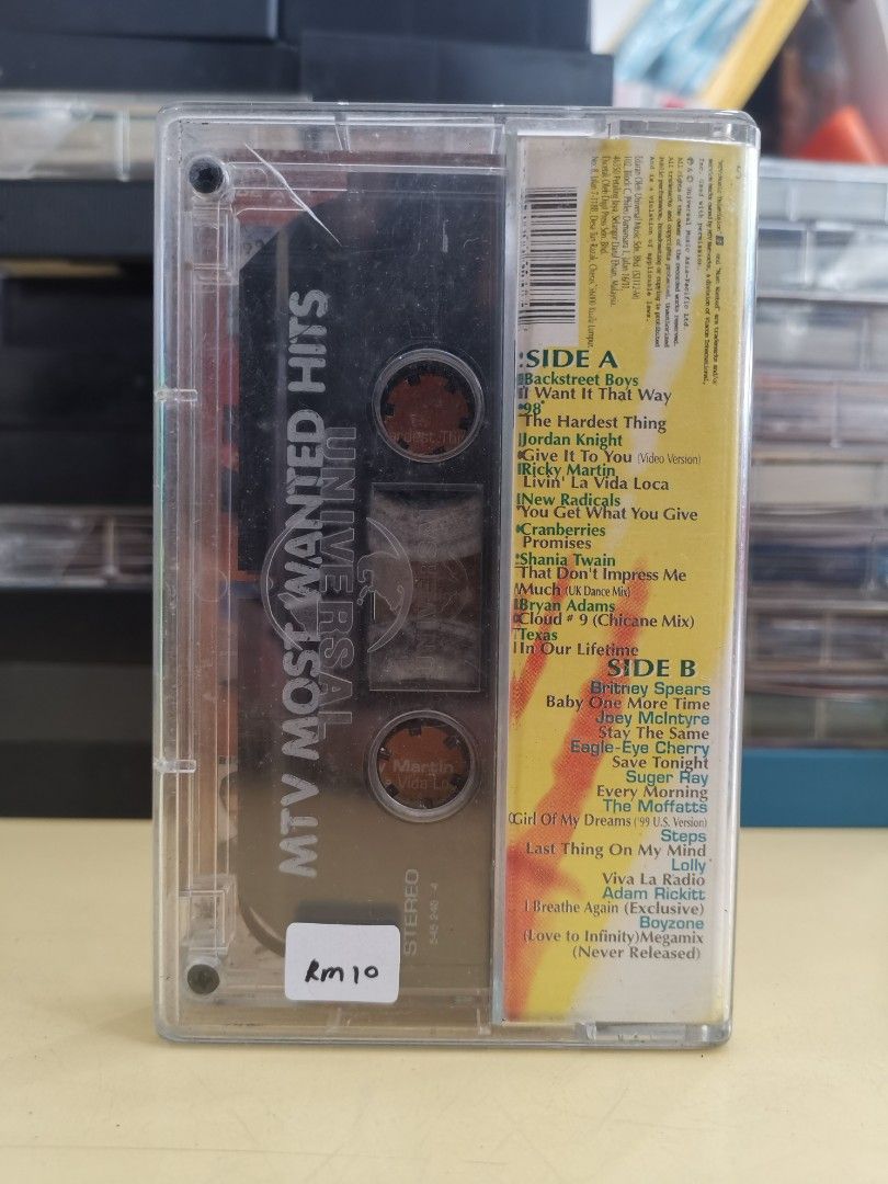 (Cassette) MTV MOST WANTED HITS Compilation Album, Hobbies & Toys ...