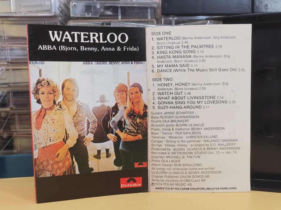 (Cassette) WATERLOO ABBA (Bjorn, Benny, Anna & Frida), Hobbies & Toys, Music & Media, CDs & DVDs ...