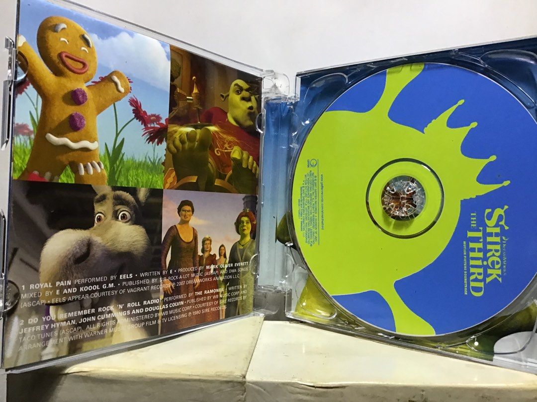 CD Shrek The Third OST OOP ORIGINAL PRESS Anubis Soundtrack, Hobbies ...