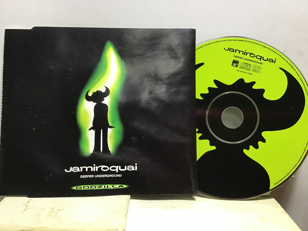 CD SINGLE Jamiroquai - Deeper Underground (Godzilla OST) OOP ORIGINAL ...