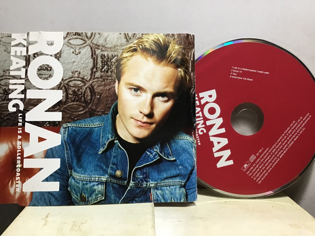 CD SINGLE Ronan Keating - Life is a Rollercoaster OOP ORIGINAL PRESS ...