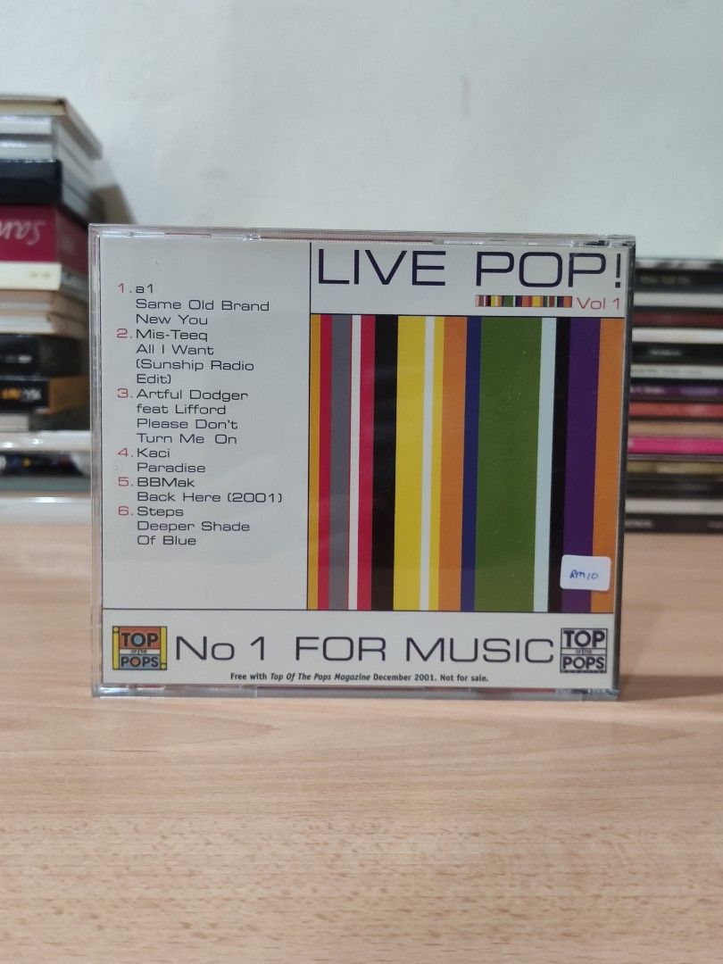 (CD) Top Of The Pops Mag Presents Live Pop! Vol 1, Hobbies & Toys ...