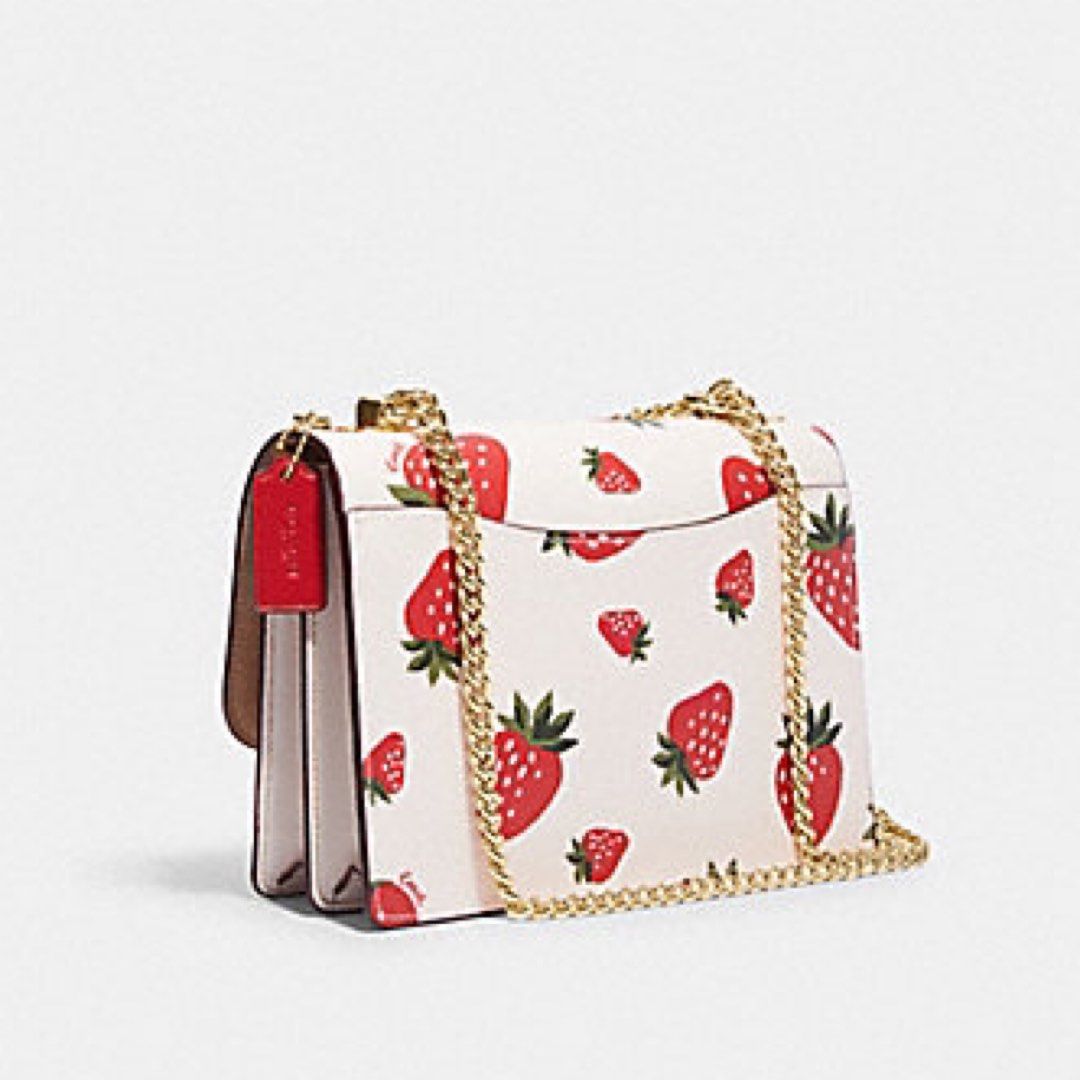 Coach Strawberry Klare Shoulder Bag, Women's Fashion, Bags & Wallets ...