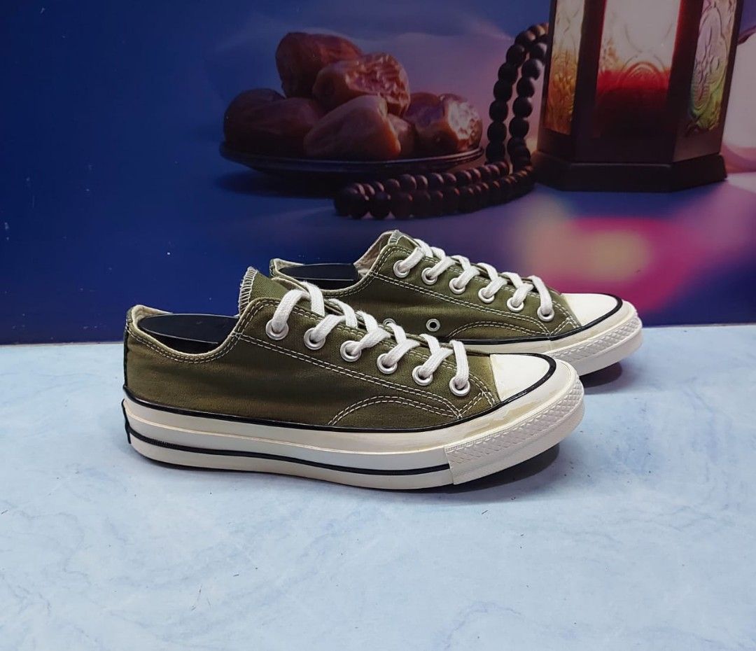 Sepatu Converse Chuck Taylor 70s Low 162060C Army Ukuran 37, Fesyen ...