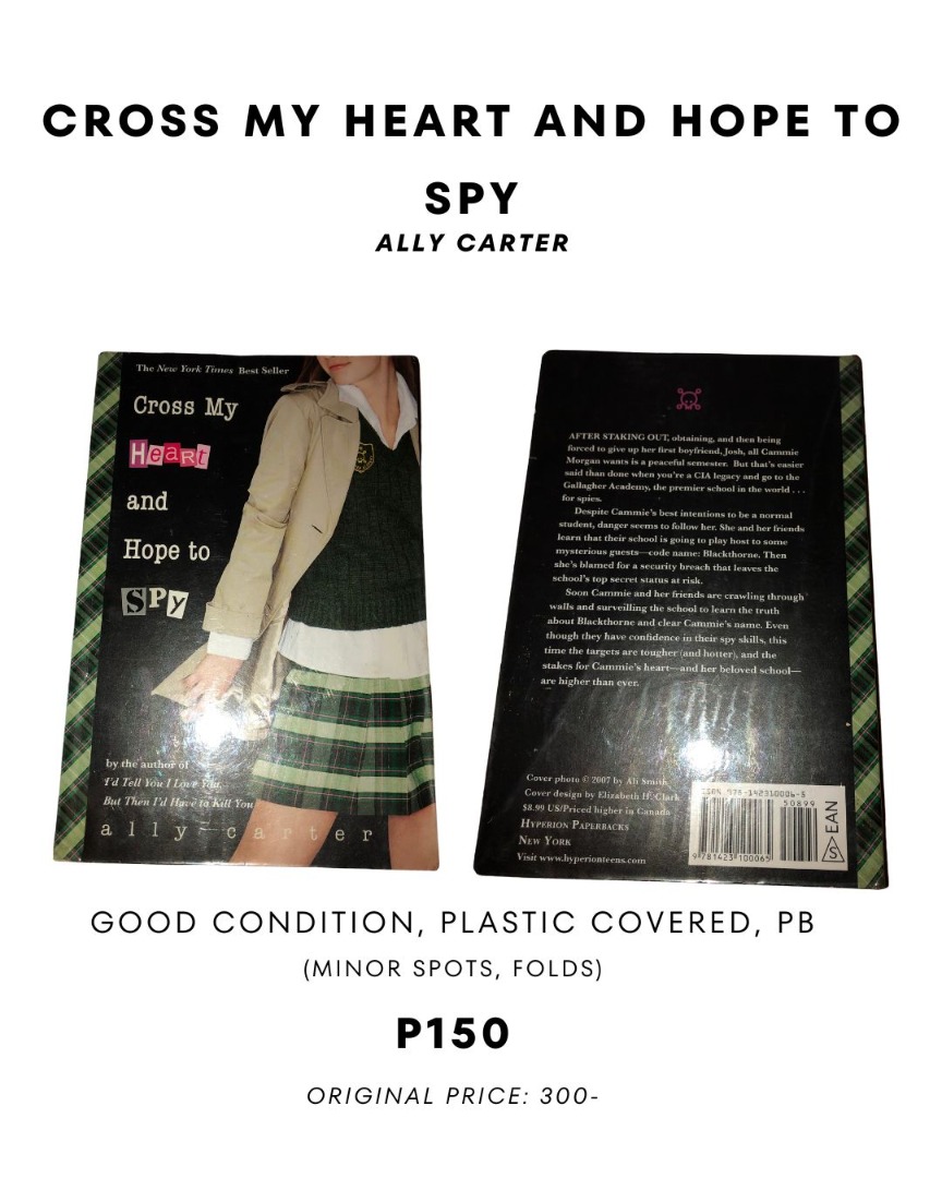 Cross My Heart and Hope to Spy by Ally Carter, Hobbies & Toys, Books ...