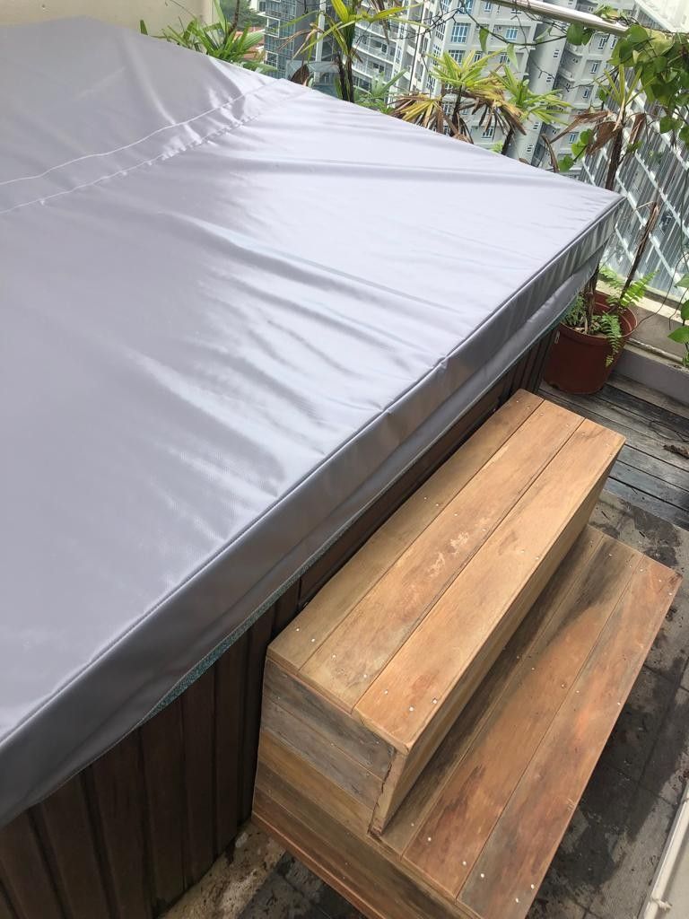 Custom Jacuzzi Cover, Furniture & Home Living, Outdoor Furniture on ...