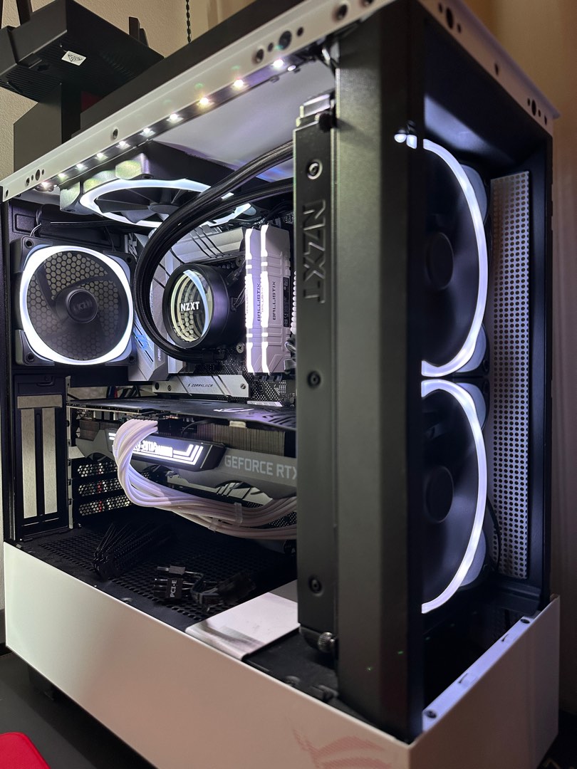 Custom white theme gaming pc (i5-12600KF + 3070ti), Computers & Tech ...