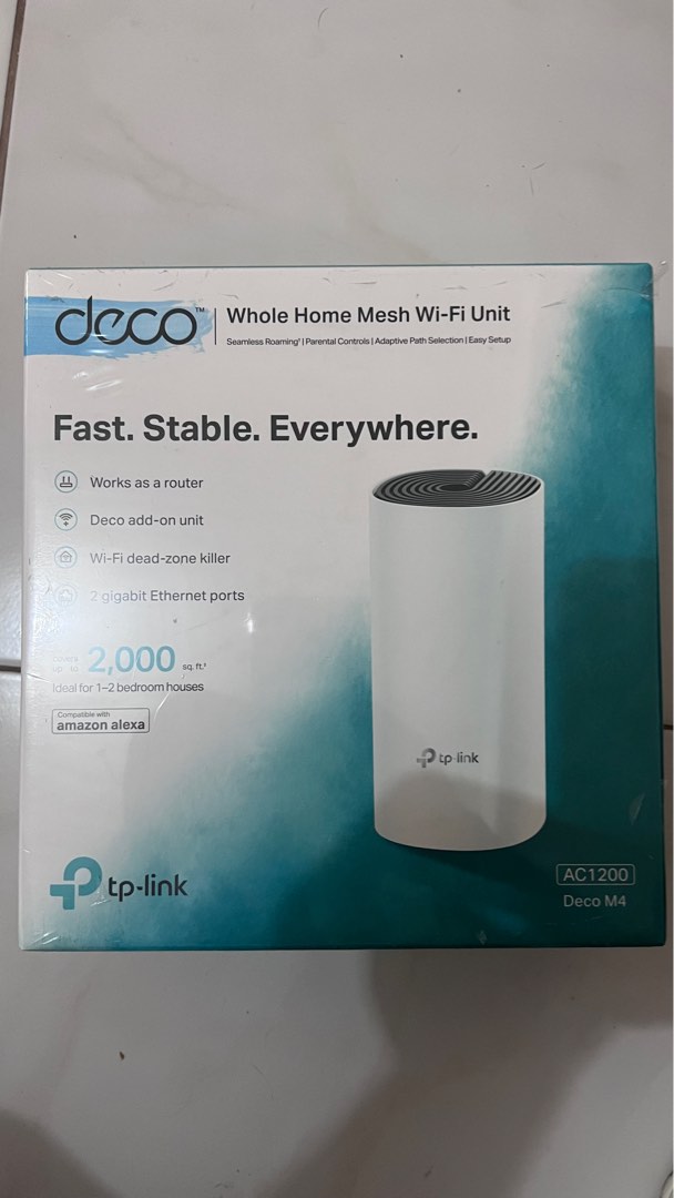 Deco Whole Home Mesh Wi-Fi Unit AC1200 Deco M4, Computers & Tech, Parts ...