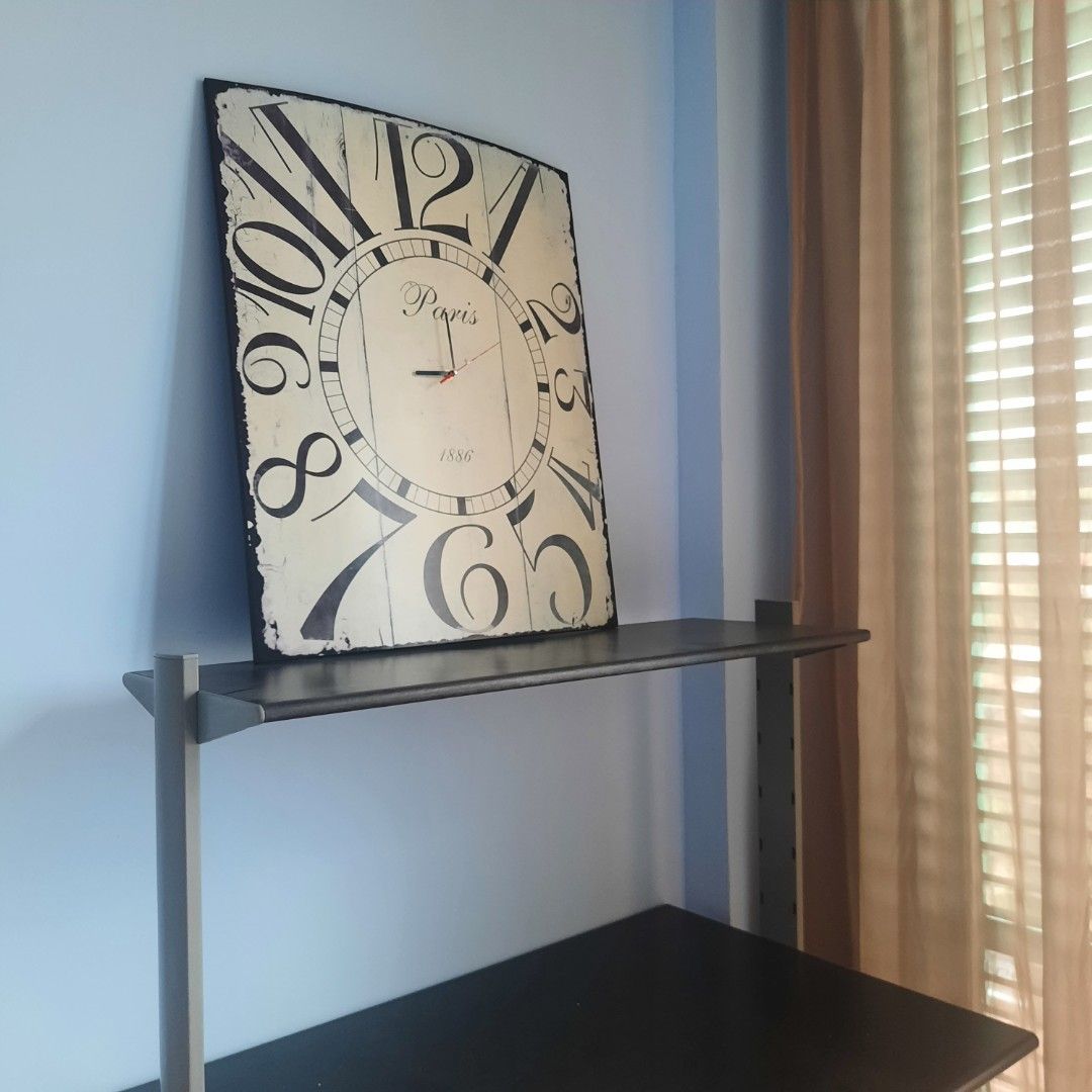 Decorative large wall clock (70cm x 60cm), Furniture & Home Living ...