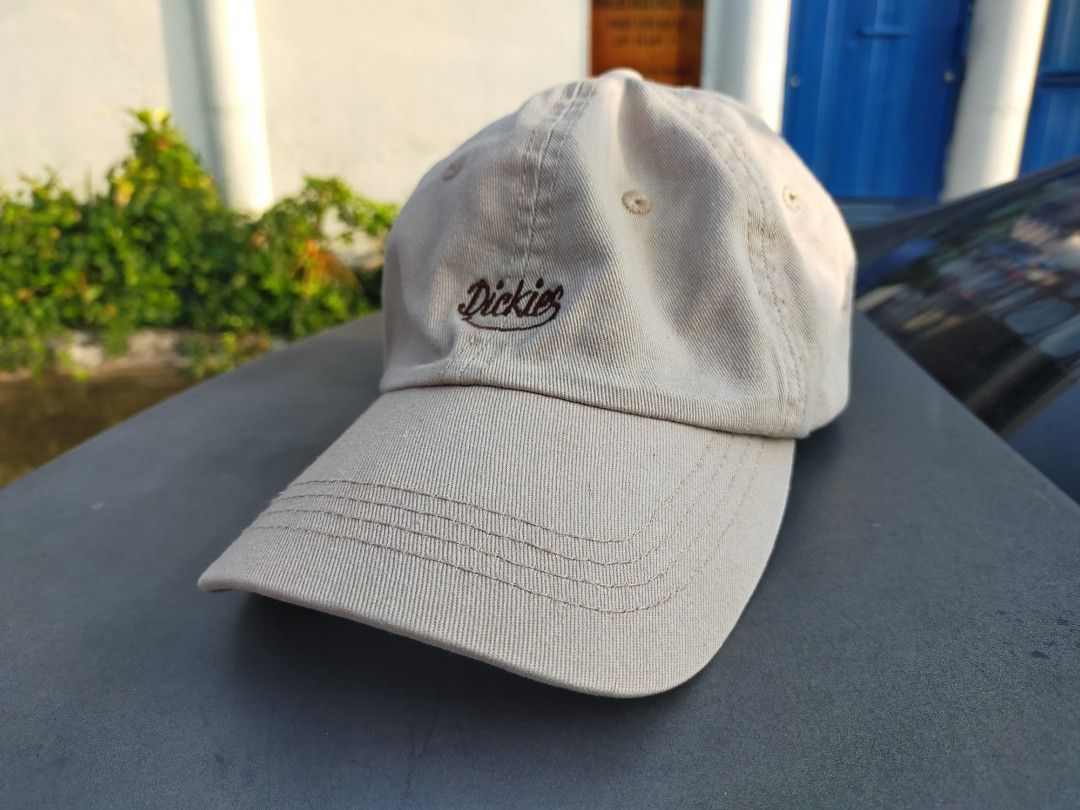 Dickies patch logo khaki cap, Men's Fashion, Watches & Accessories ...
