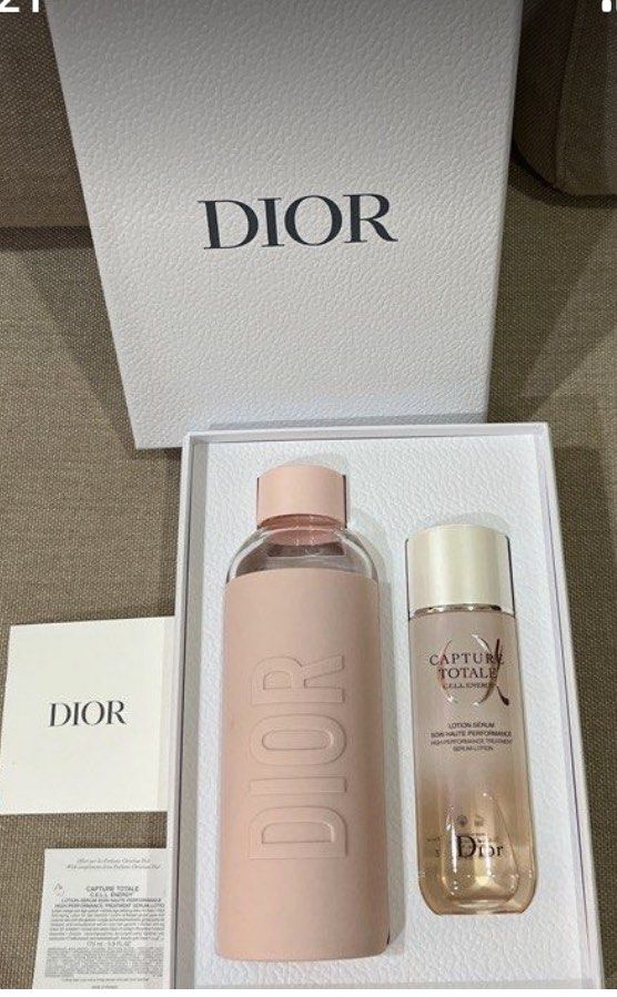 Dior Capture Totale serum & water bottle, Beauty & Personal Care, Face ...