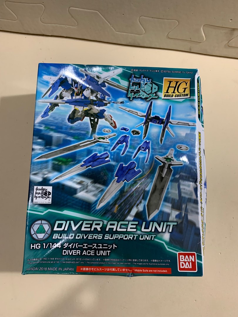 Diver Ace Unit Build Divers Support Unit HG/144, Hobbies & Toys, Toys & Games on Carousell