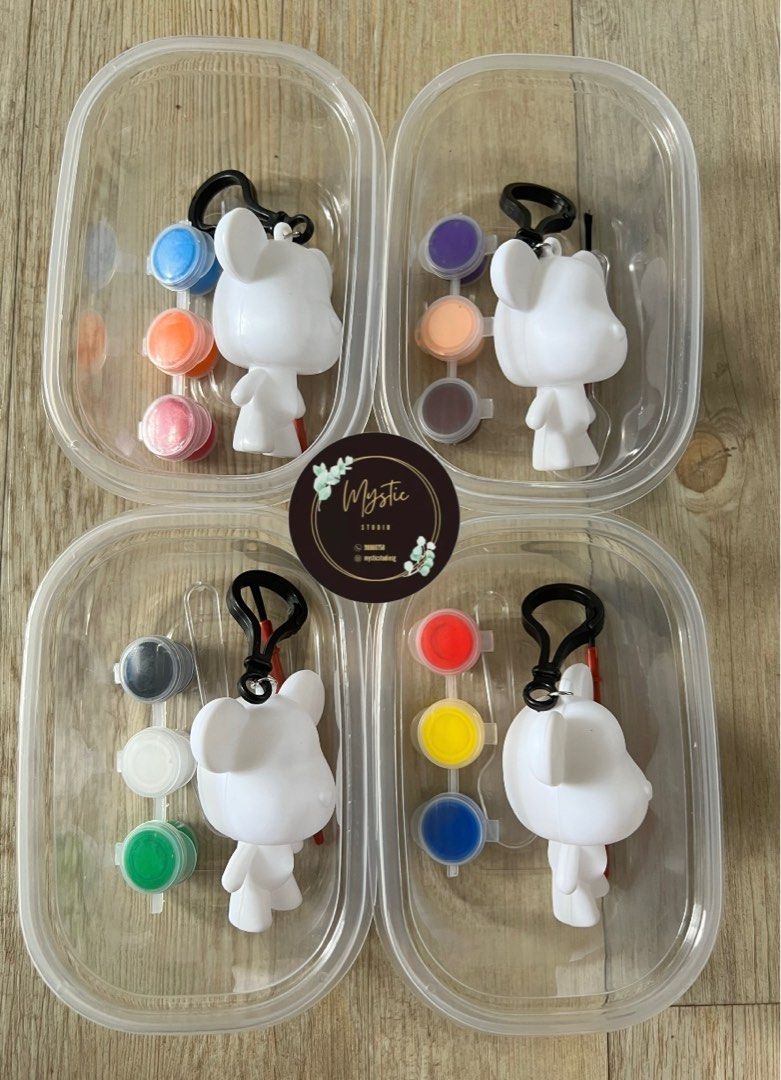 DIY Fluid Bear Keychain Set, Hobbies & Toys, Stationery & Craft ...
