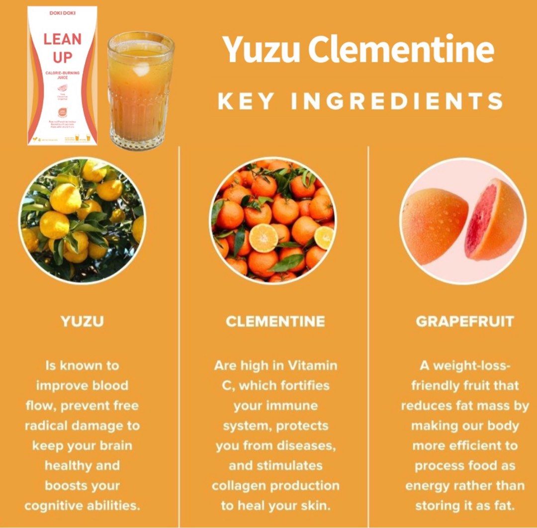 Doki Doki Lean Up Drink Sachets, Health & Nutrition, Health Supplements ...