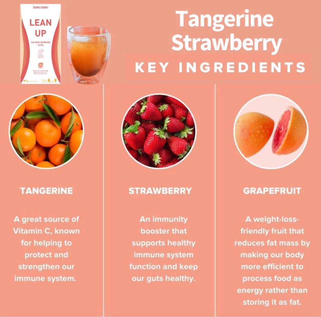 Doki Doki Lean Up Drink Sachets, Health & Nutrition, Health Supplements ...