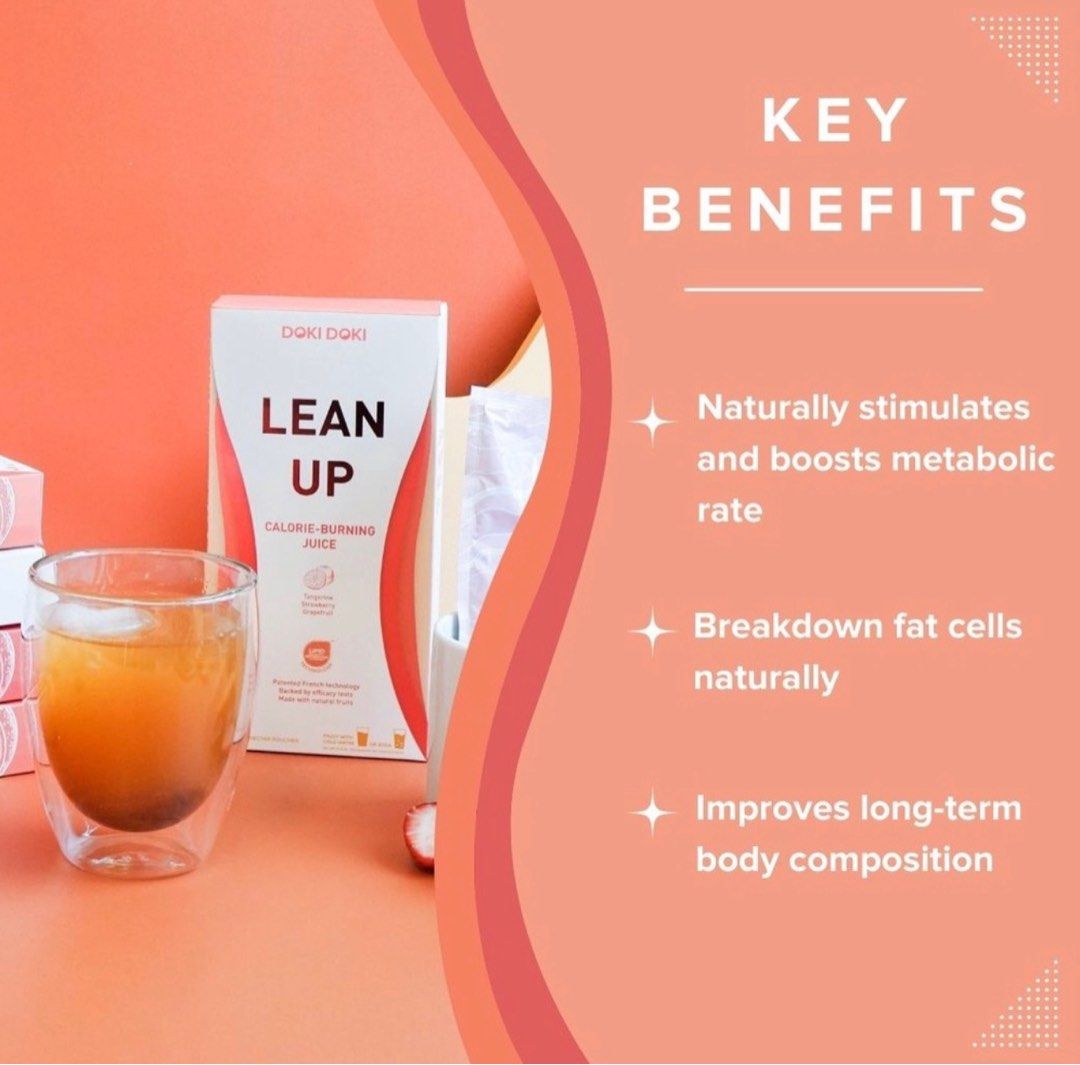 Doki Doki Lean Up Drink Sachets, Health & Nutrition, Health Supplements ...