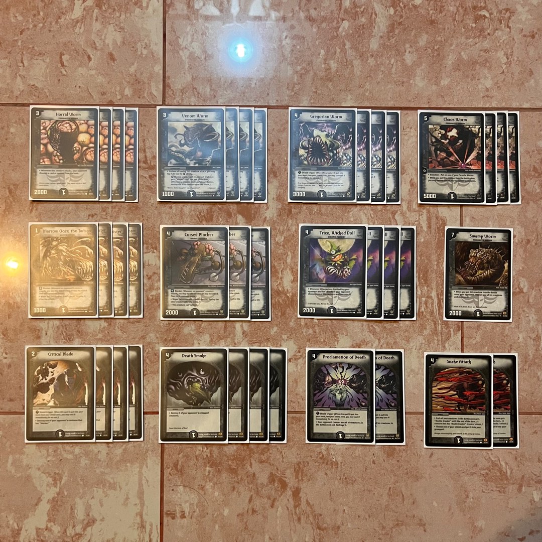Duel Masters Worms Deck, Hobbies & Toys, Toys & Games on Carousell