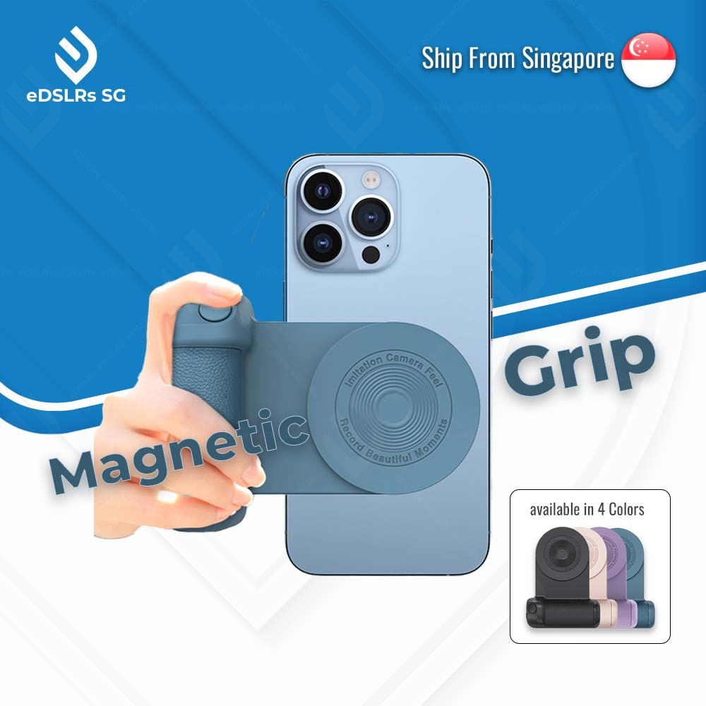 EDSLRS Magnetic Grip for Mobile Phone with Wireless Shutter Remote ...