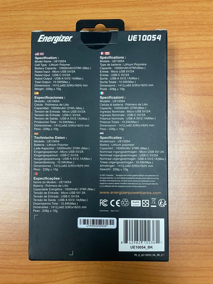 Energizer 1000 mah Power Bank, Mobile Phones & Gadgets, Mobile & Gadget ...