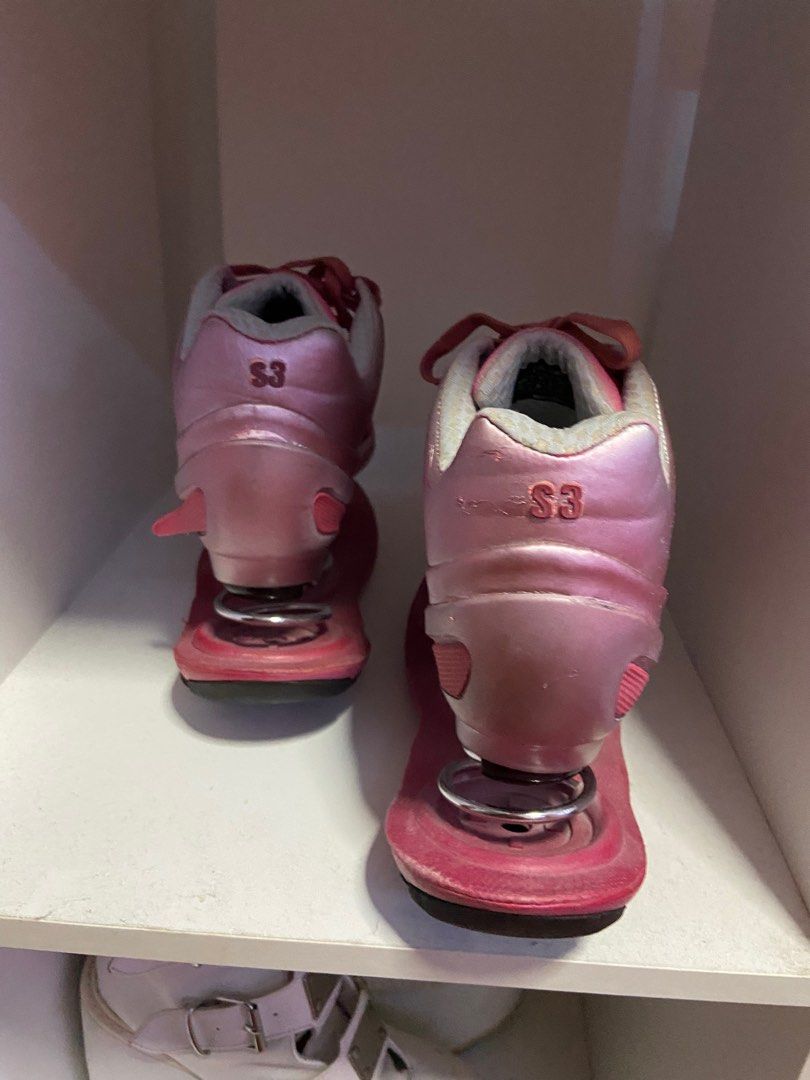 Esqape Pink Lord Campus Airbrushed spring platform sneakers shoes ...