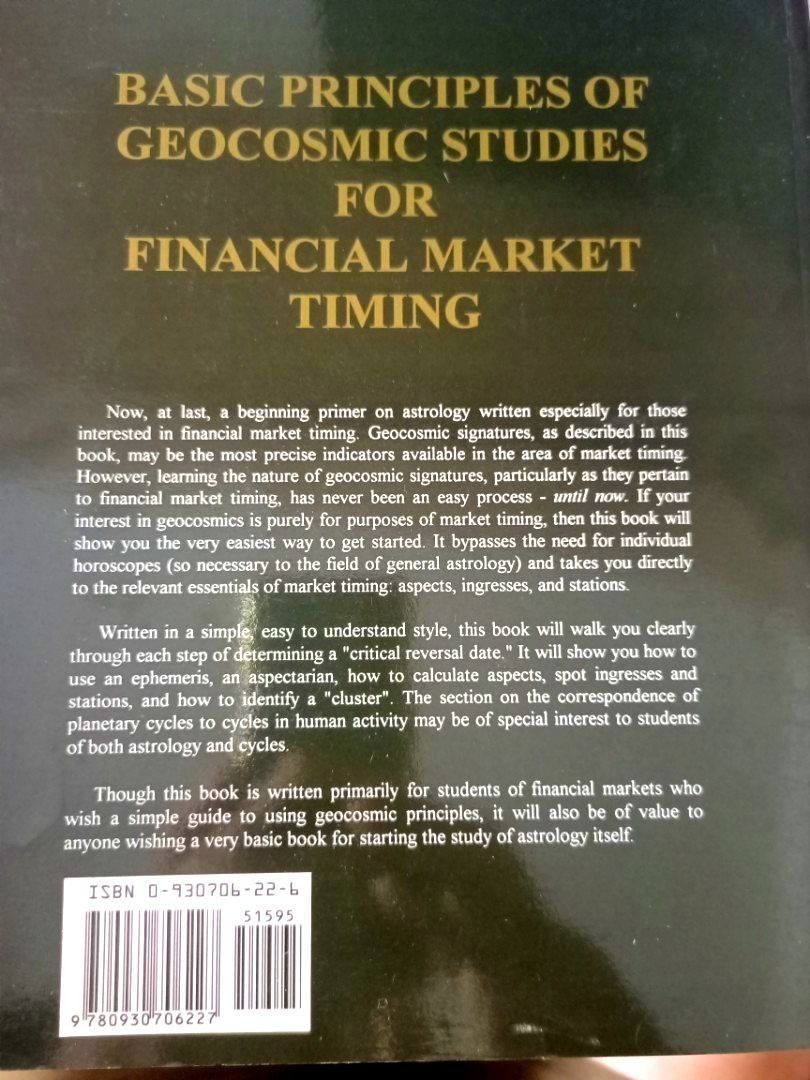 Financial Market Timing by Raymond Merriman (Technical Analysis ...
