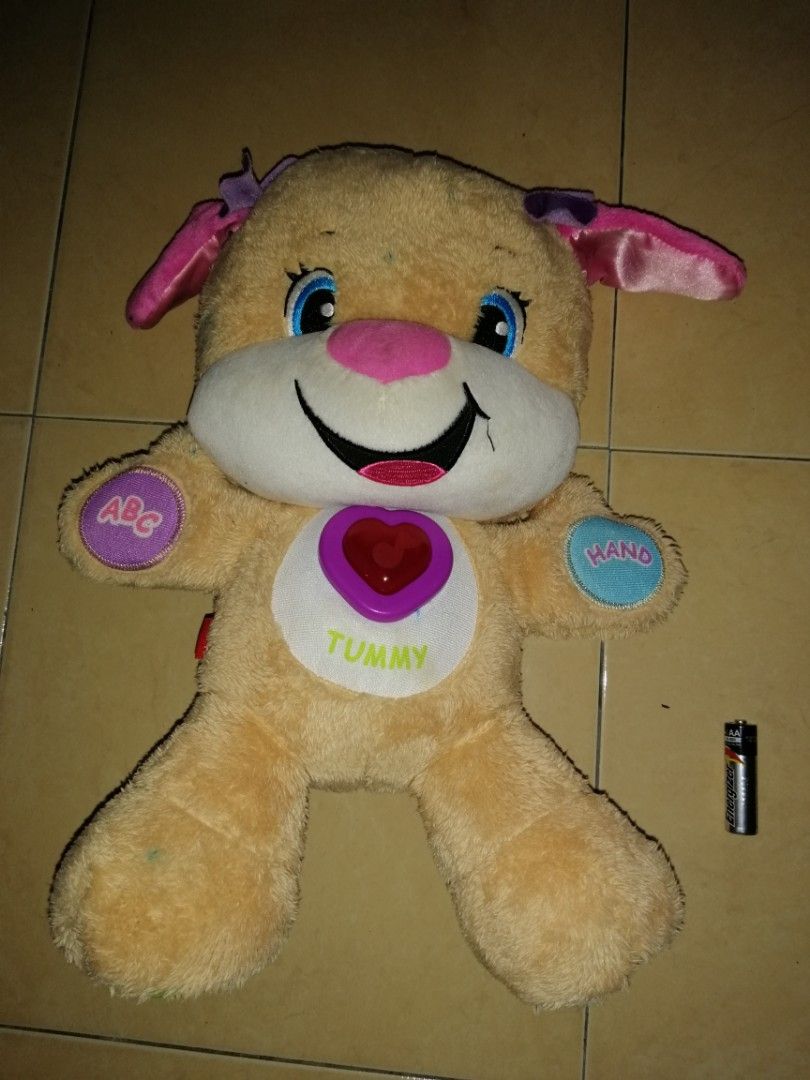 Fisher Price ABC Learning Bear Plush Tummy Talking, Hobbies & Toys ...