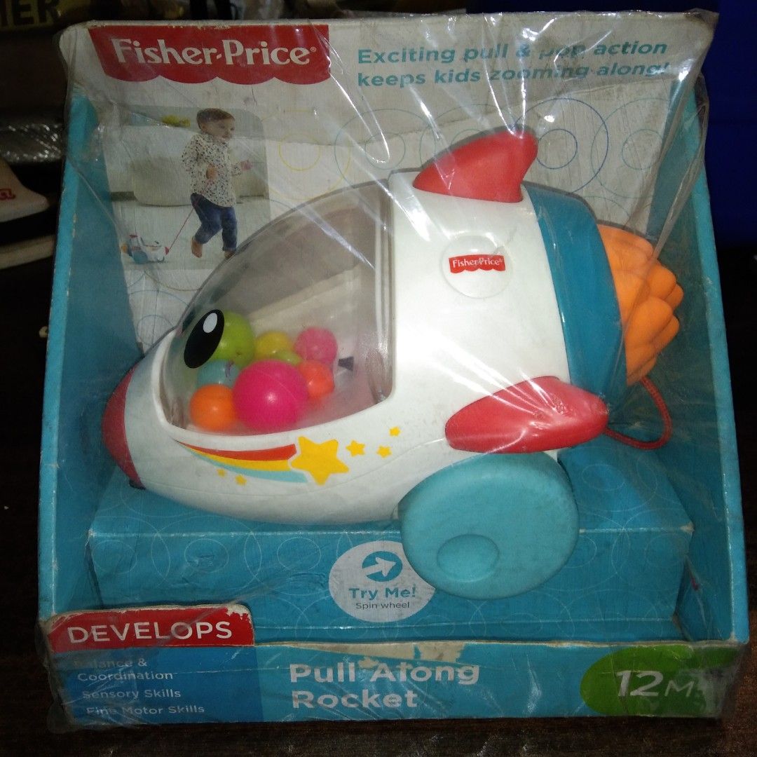 Fisher Price Pull Along Rocket on Carousell