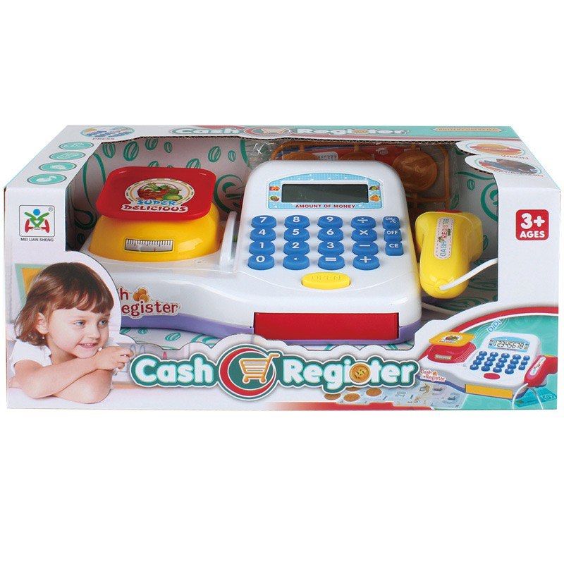 Fun Cashier Pretend Play Cash Register Toy Set for Kids Children ...