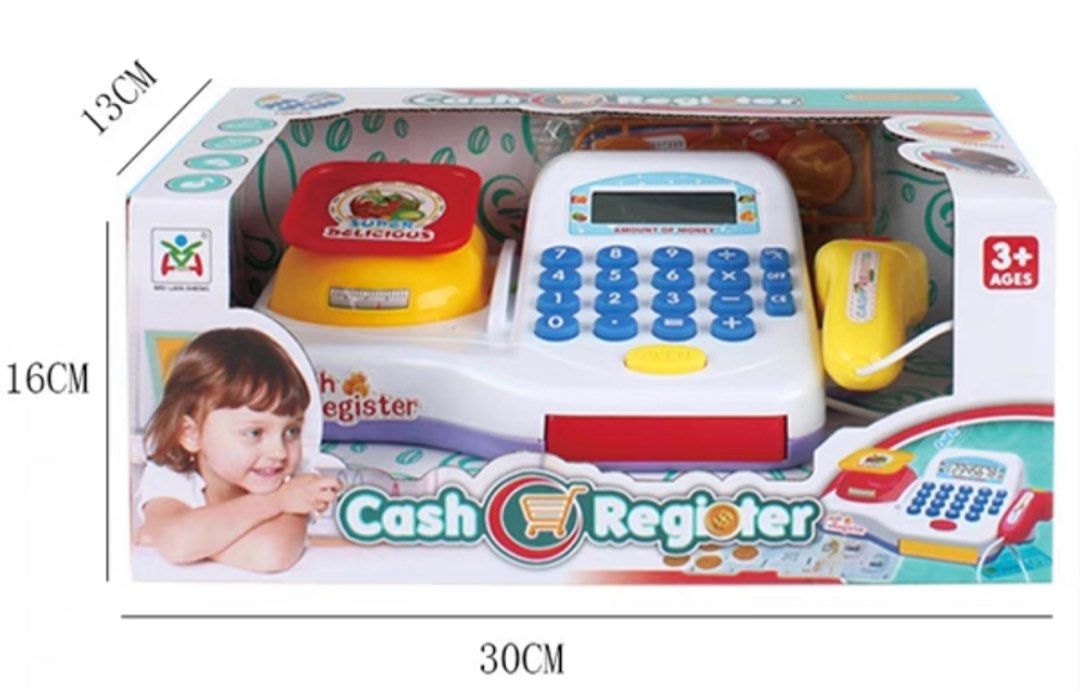 Fun Cashier Pretend Play Cash Register Toy Set for Kids Children ...