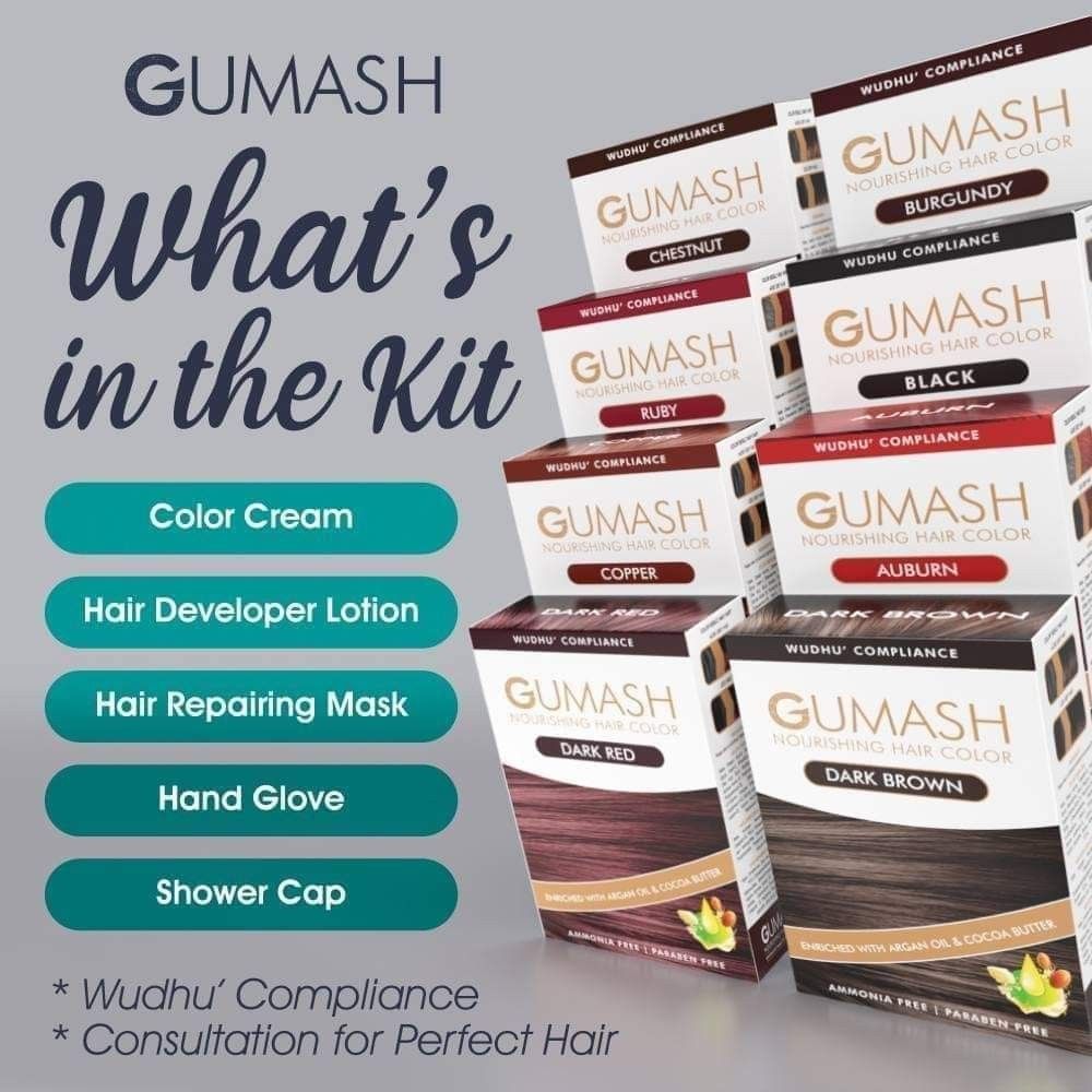 HALAL HAIR DYE / GUMASH HAIR DYE / HAIR COLOUR / WUDHU COMPLIANCE HAIR COLOUR, Beauty & Personal ...