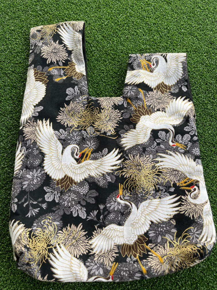 Hand carry pouch crane design, Women's Fashion, Bags & Wallets, Tote ...