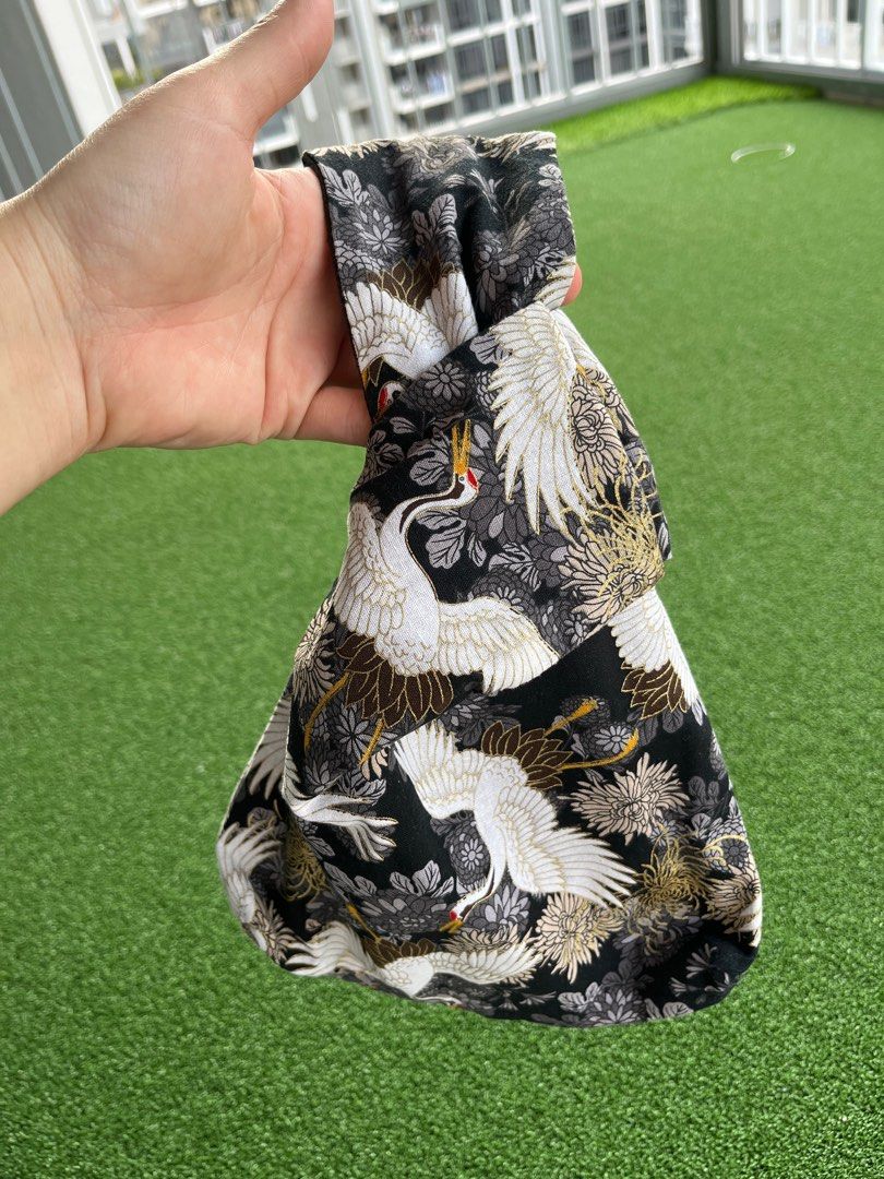 Hand carry pouch crane design, Women's Fashion, Bags & Wallets, Tote ...